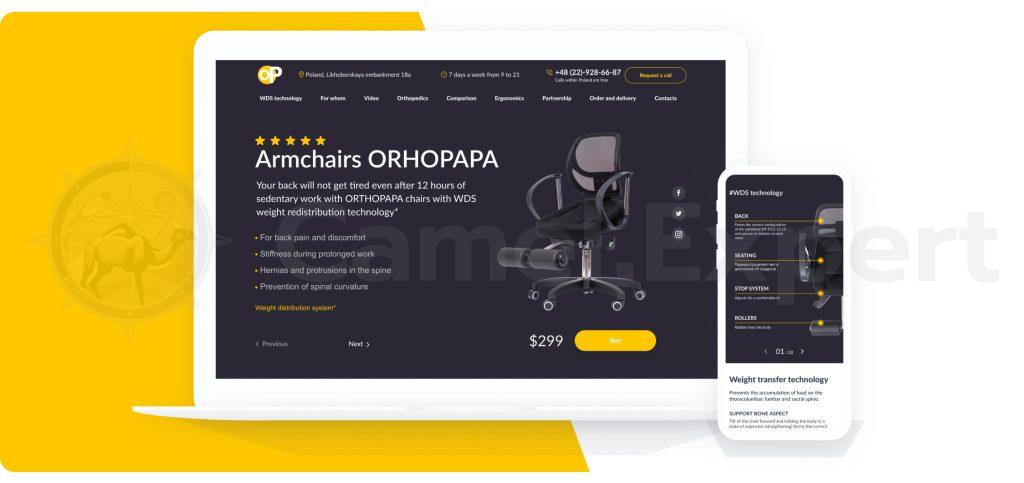OporHOPapa Medical Website Development by Camel Expert